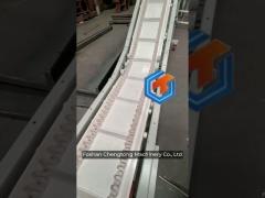large inclination belt conveyor with 400mm width 5m length for 0.5t/h conveying capacity