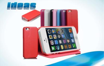 Cina Caso di cuoio e copertura di iPhone rosso di Apple della pelle di capra mini con il portafoglio della carta in vendita