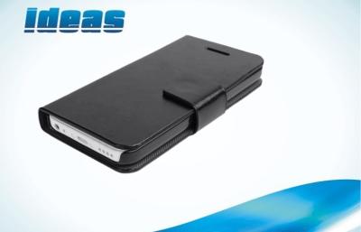Cina Casse genuine del cuoio di iPhone di Apple del portafoglio, il nero del sacchetto del telefono di iPhone 5C in vendita
