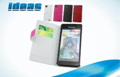 China Non toxic Lenovo Phone Case Wallet , Lenovo P780 Protective Leather Case for sale
