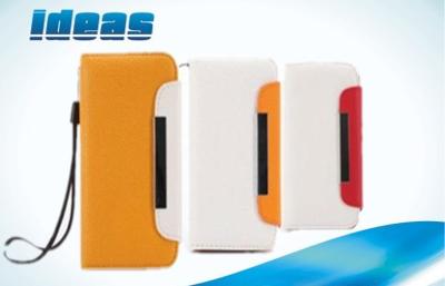 Cina Casse gialle con le fessure per carta, stile del cuoio del telefono cellulare di iPhone 4S del portafoglio in vendita