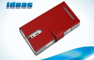 China Red Sony Xperia Leather Case , Sony Xperia GX TX LT29i PU Leather Pouch for sale