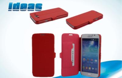 Cina Cassa del portafoglio del telefono cellulare della nota 2 della galassia delle donne rosse per Samsung i9150 in vendita