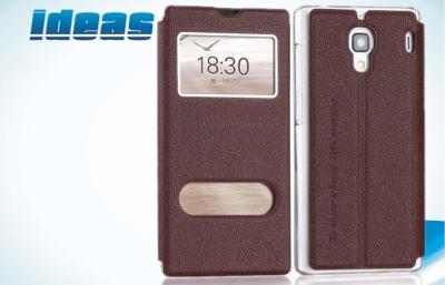 Cina Casse del cuoio del telefono cellulare del caffè, portafoglio fresco del sacchetto della compressa di HONGMI in vendita