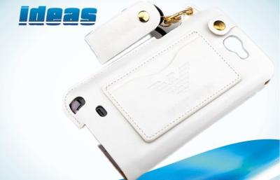 Китай Кожа сотового телефона PU сальто покрывает белое Washable с держателем стойки продается