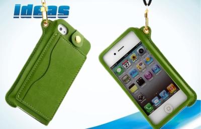 Cina Passi il verde delle casse del cuoio di iPhone di Apple di vibrazione unico per il iPhone 5C/5G in vendita