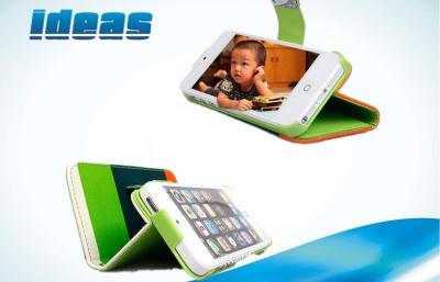 Cina Casse colorate del cuoio di Apple Iphone con il supporto del supporto per signora in vendita
