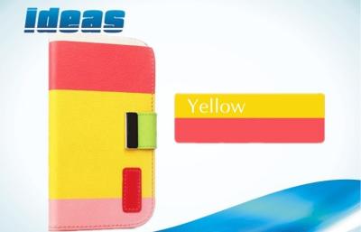 Cina Cassa del portafoglio del cuoio del telefono cellulare di colore di contrasto di modo per Iphone 5 in vendita
