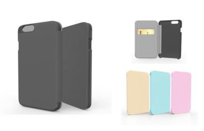 Cina Casse nere impermeabili del cuoio di iPhone di Apple, cassa del portafoglio di vibrazione del libro in vendita