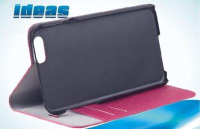 Cina I casi del cuoio di iPhone di Apple del portafoglio due scanalature cucono la copertura delle casse dell'unità di elaborazione di vibrazione in vendita