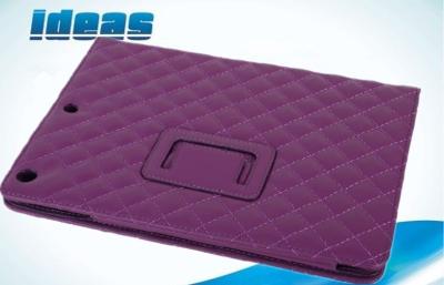 Cina Cassa porpora della compressa del supporto del iPad Air5 delle casse del cuoio del iPad di Apple del punto della scatola in vendita