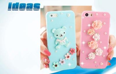 中国 ピンクの Diomond の携帯電話の革は iphone 4/5/6 のための反傷カバーを包装します 販売のため