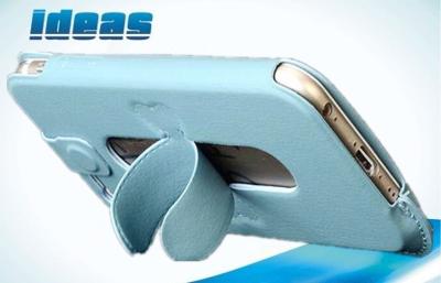 中国 鋼鉄リング革携帯電話の箱は保護のためのフリップを立てます 販売のため