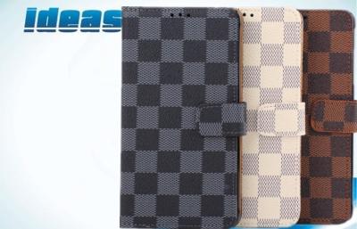 中国 Samsung ギャラクシー携帯電話の革は耐震性の格子縞 PU NOTE4 を包装します 販売のため