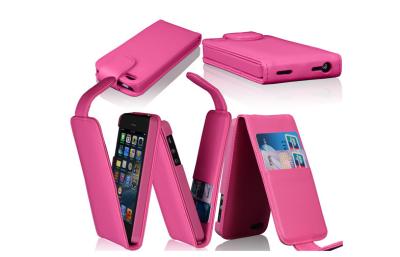 中国 小型 iphone 山羊皮の革のための余分小冊子フリップ Apple の iPhone の革箱 販売のため