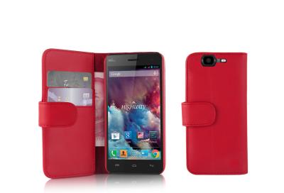 Cina Cassa del telefono del cuoio dell'unità di elaborazione del titolare della carta del portafoglio con il supporto per l'alto modo di Wiko in vendita