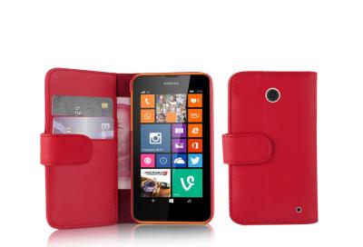 Cina Cassa professionale del telefono del cuoio dell'unità di elaborazione per Lumia 630, titolare della carta del portafoglio per le donne in vendita