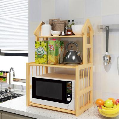 Cina Microonda Oven Shelf Rack Storage Assembled dei panettieri della cucina del ODM in vendita