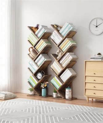 Cina Scaffale per libri di legno dell'albero del nero dell'angolo dello scaffale dello scaffale dell'albero del pavimento dello SGS in vendita