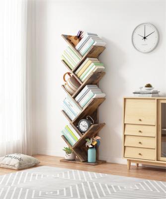 Cina Scaffale per libri di legno dell'albero del nero dell'angolo dello scaffale dello scaffale dell'albero del pavimento dello SGS in vendita