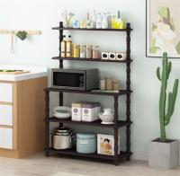 China MultiFunctional Wood Kitchen Microwave Rack stand 5 Tier for sale