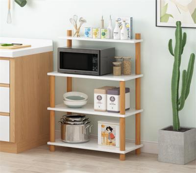 Cina scaffale multifunzionale di Oven Rack Kitchen Appliance Storage di microonda di 4 file in vendita