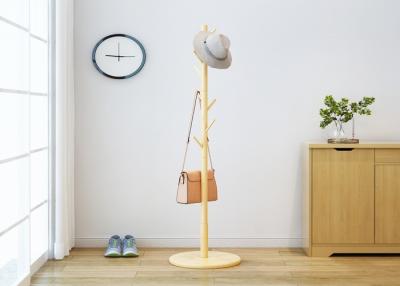 Cina Albero di legno di Pinewood di economia di spazio della borsa del supporto regolabile del gancio in vendita