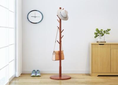 Cina Albero di legno di Pinewood di economia di spazio della borsa del supporto regolabile del gancio in vendita