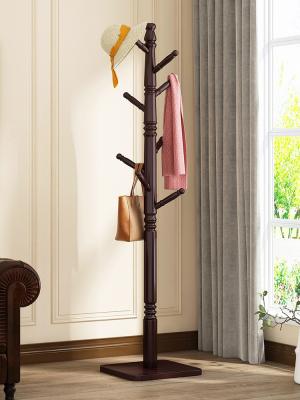 Cina Base quadrata di legno di albero del ramo del cappotto dello scaffale del supporto indipendente del gancio in vendita