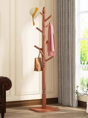 Cina Base quadrata di legno di albero del ramo del cappotto dello scaffale del supporto indipendente del gancio in vendita