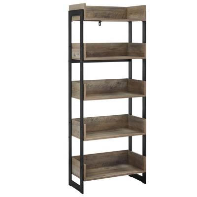 Cina Scaffale di legno rustico dello scaffale di esposizione della scaffalatura del metallo per il Ministero degli Interni in vendita