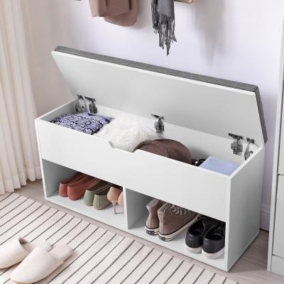 Cina Armadietto di legno della scarpa della piccola del cubo dell'ingresso dello SGS mobilia del portascarpe con Seat in vendita