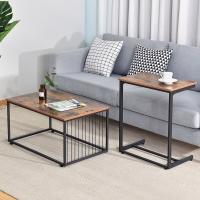 China Outdoor Wooden Rectangle Nesting Tables Mdf End Table Ethiopian Dsigner for sale