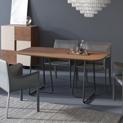 Cina Nordic Reclaimed Wood Dinning Table set for 4 Iron Frame in vendita
