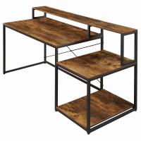 China BSCI Extendable Industrial Study Office Computer Desk Pc Laptop With Storage for sale