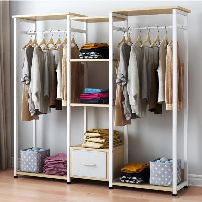 Cina Mobilia d'attaccatura dello scaffale della camera da letto dell'abbigliamento del gabinetto di legno moderno dello scaffale per la casa in vendita