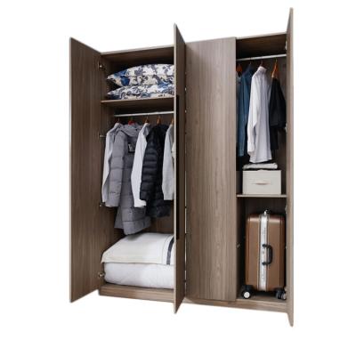 Cina Contemperary 4 Doors Wooden Clothes Closet Wardrobe For Bedroom Storage in vendita