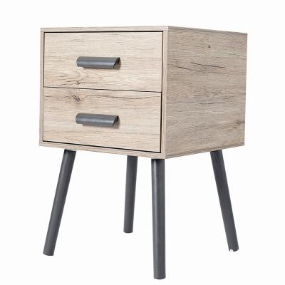 Cina Comodino di legno delle tavole di Sofa Slim Bedside Drawers End con 2 cassetti in vendita