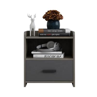 Cina Eco Friendly Timber Bedside Table Gray White 2 Drawer Nightstand in vendita