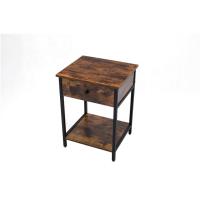 China Customized Metal Timber Bedside Table Organizer Cabinet for sale