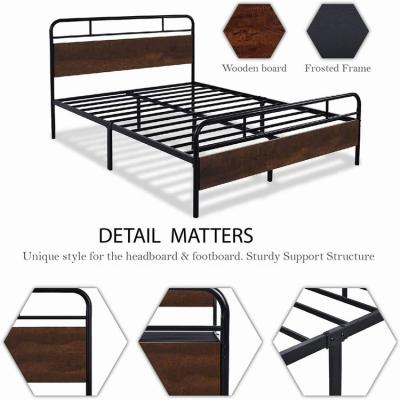 Cina Legno industriale del mdf della piattaforma della pagina del letto del ghisa della fattoria per la camera da letto in vendita
