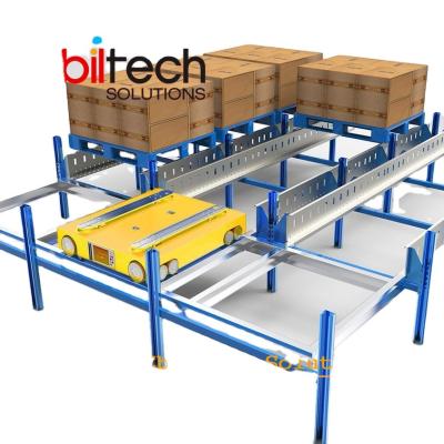 China Warehouse Storage 4-direction Shuttle Robot Automated Storage Equipment Pallet Four Way Shuttle Mechanical for sale