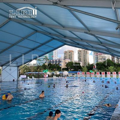 China 30x30 Mobile Aluminium Frame Latest Swimming Pool PVC Covers Tent for sale