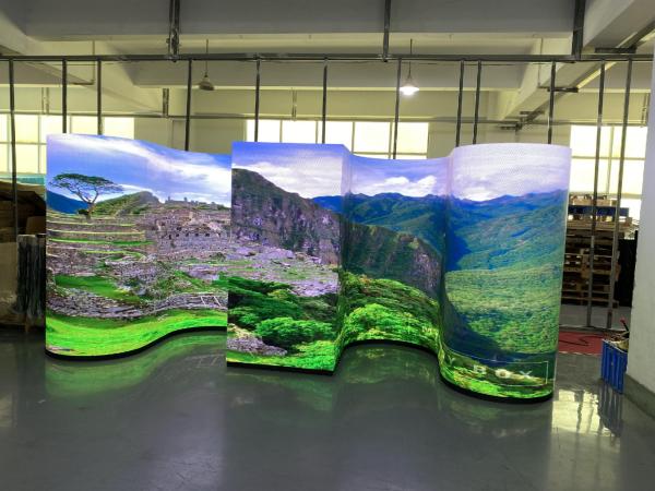 Quality High Brightness Flexible LED Display IP45 320mm X 160mm for sale