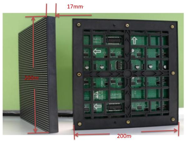 Quality Module Size 200 X 200mm High Brightness White Balance Outdoor Fixed LED Display for sale
