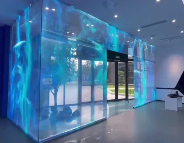 Quality P4 LED Transparent Display 250 X 250 Pixel Resolution 1000 X 240mm Module Size for sale