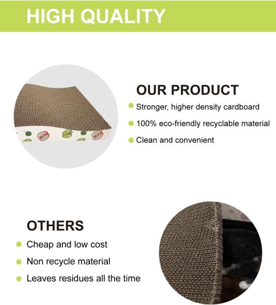 Quality Premium Corrugated Cat Scratching Board with Catnip Indoor Cat Furniture Durable for sale