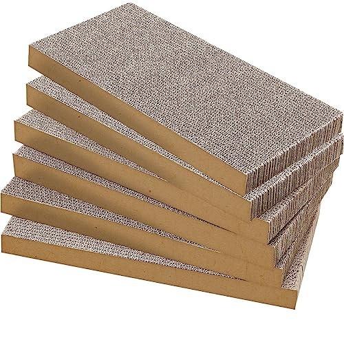 Quality 5 Pack High Quality Cat Scratcher Board Corrugated Paper Pet Interactive Toy for sale