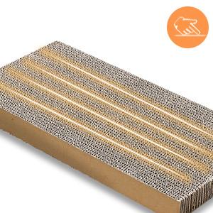 Quality 5 Pack High Quality Cat Scratcher Board Corrugated Paper Pet Interactive Toy for sale