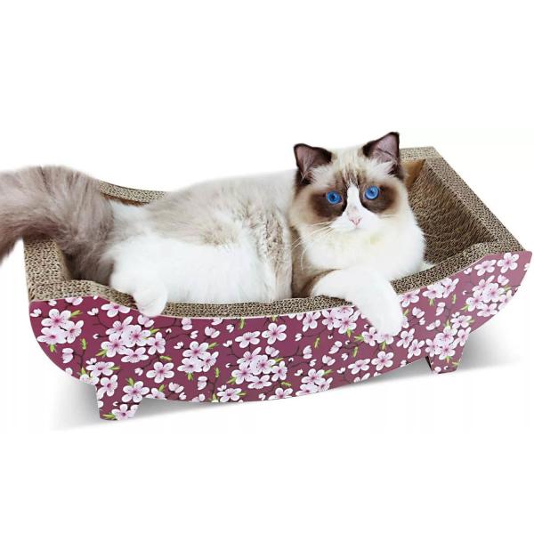 Quality Scratcher Cat Scratching Post Lounge Relaxing Bed Cat Scratcher Cardboard Play for sale